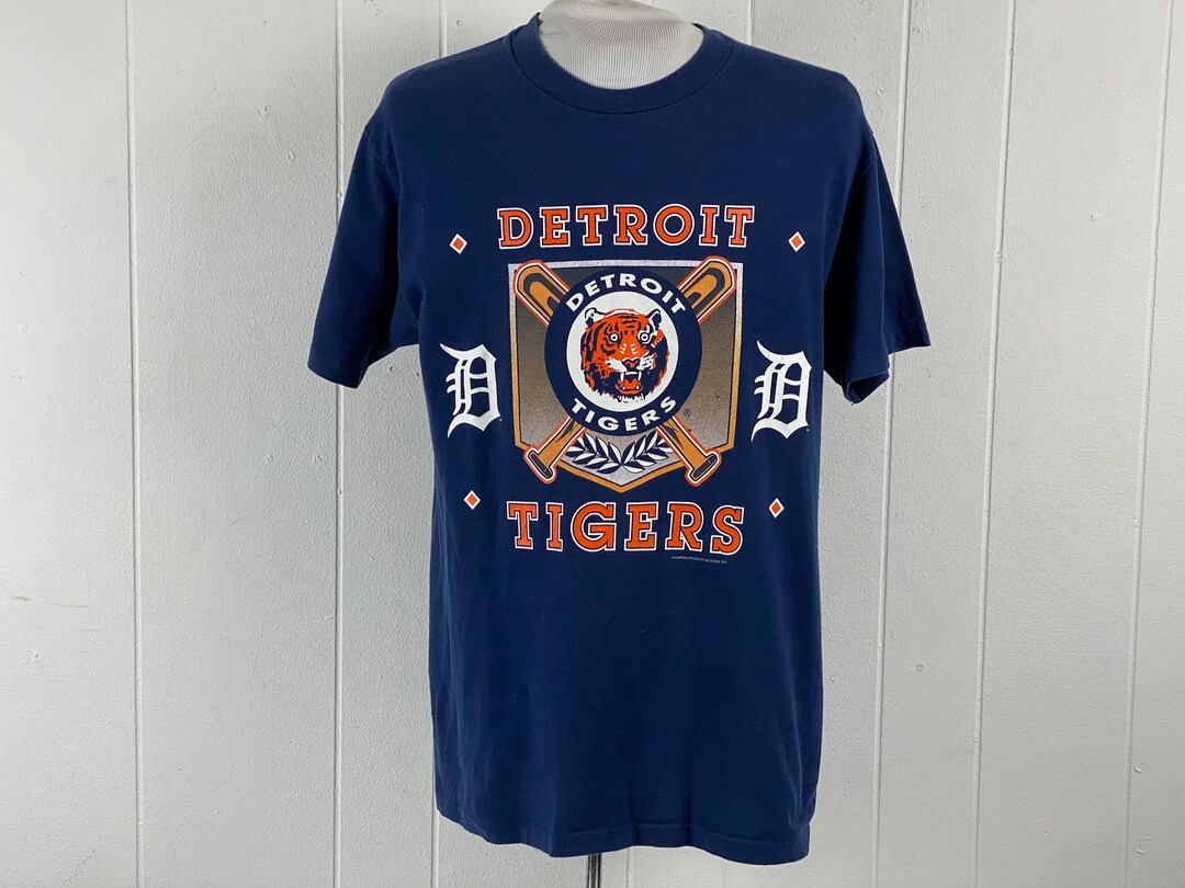 Vintage T-shirt, Size Large, 1990s T Shirt, Detroit Tigers T Shirt ...