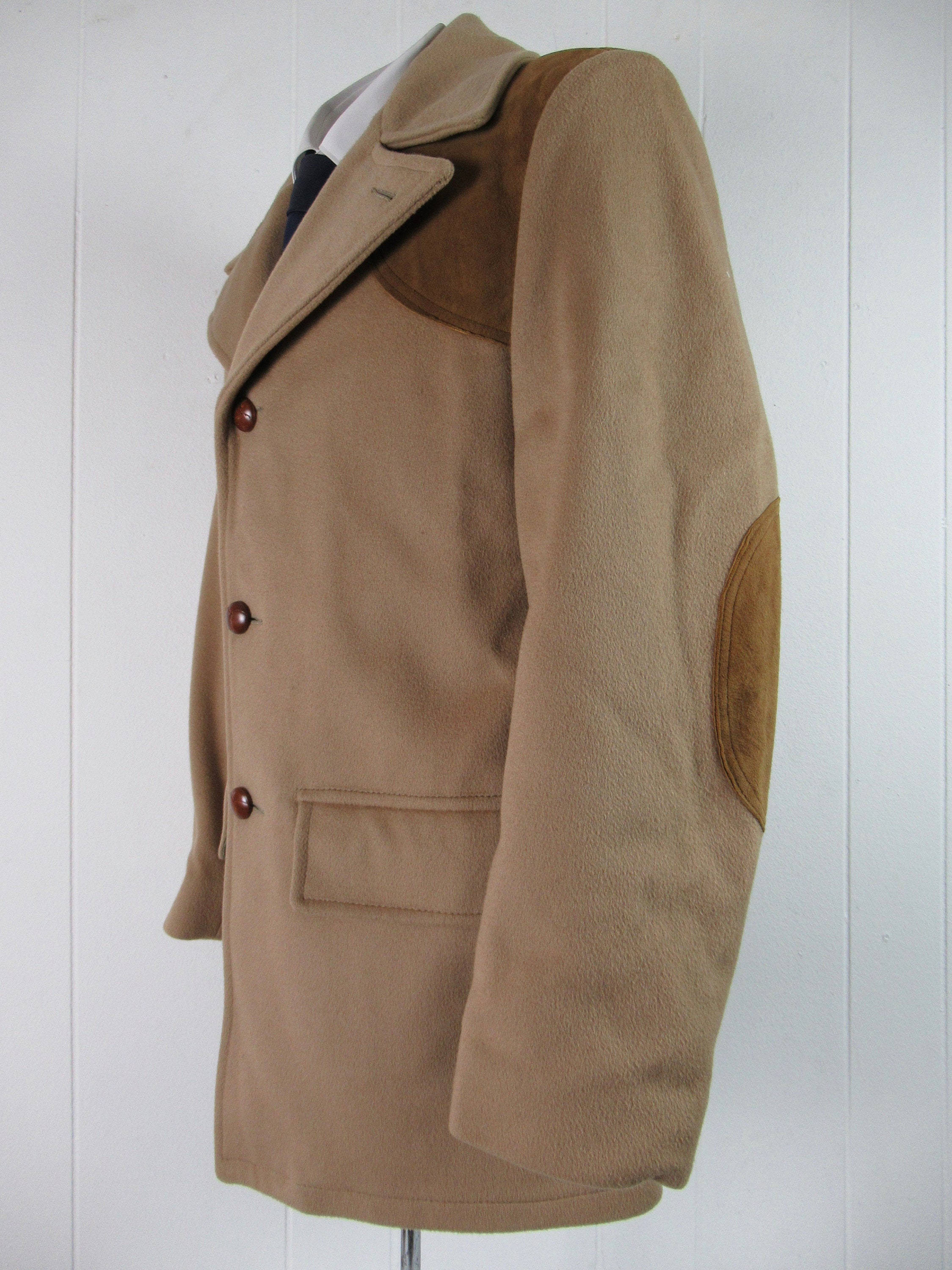 Vintage Jacket Western Jacket Wool and Leather Lakeland - Etsy