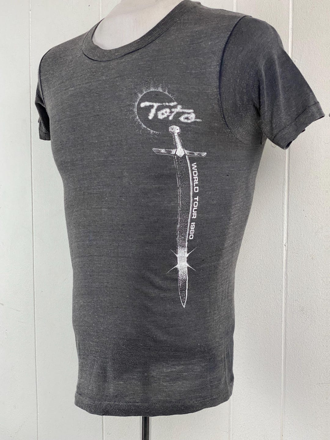 1980s Toto T Shirt, Size Small, Toto World Tour T Shirt, Concert Tour T ...