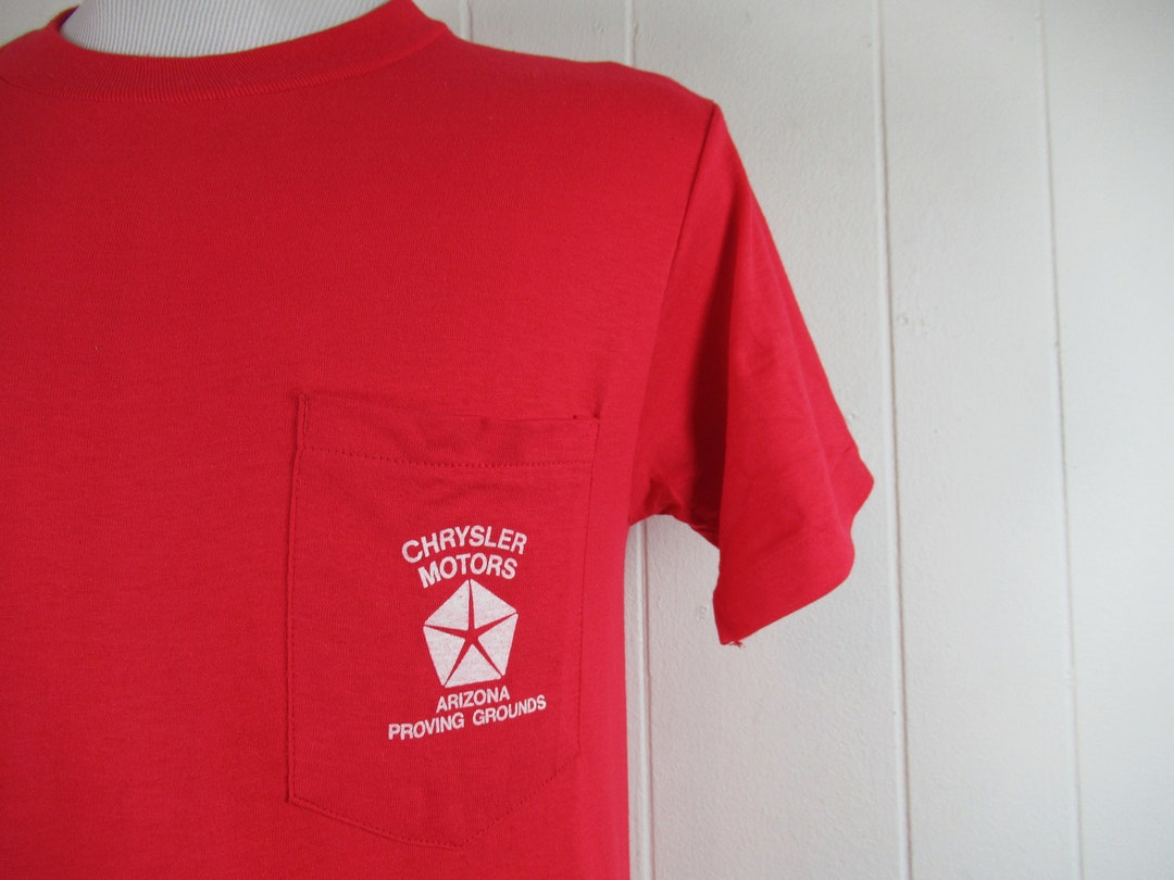 Vintage T Shirt, Pocket T Shirt, Chrysler T Shirt, Chrysler Proving ...
