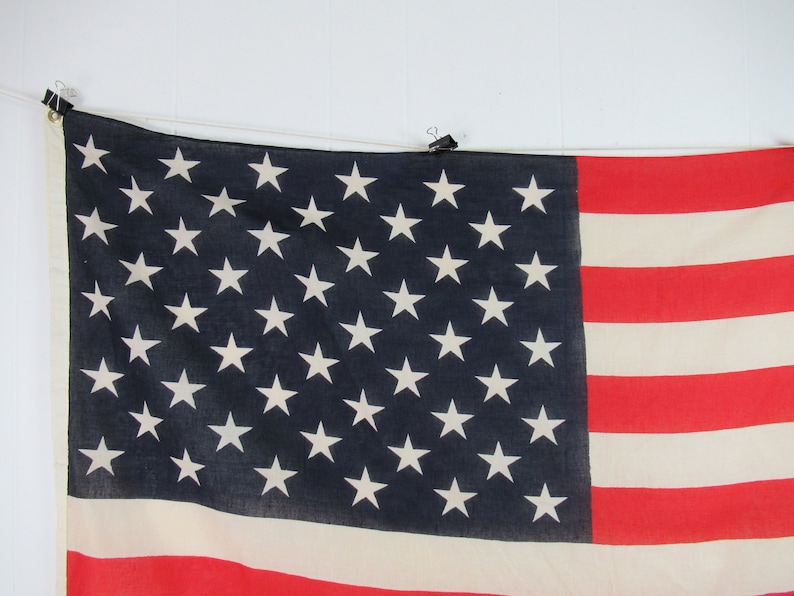 Vintage flag U.S. flag 1950s flag American flag 50 star | Etsy