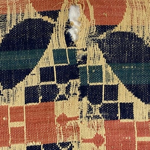 Vintage Blanket, Antique Coverlet, 1850s Jacquard Blanket, Antique ...