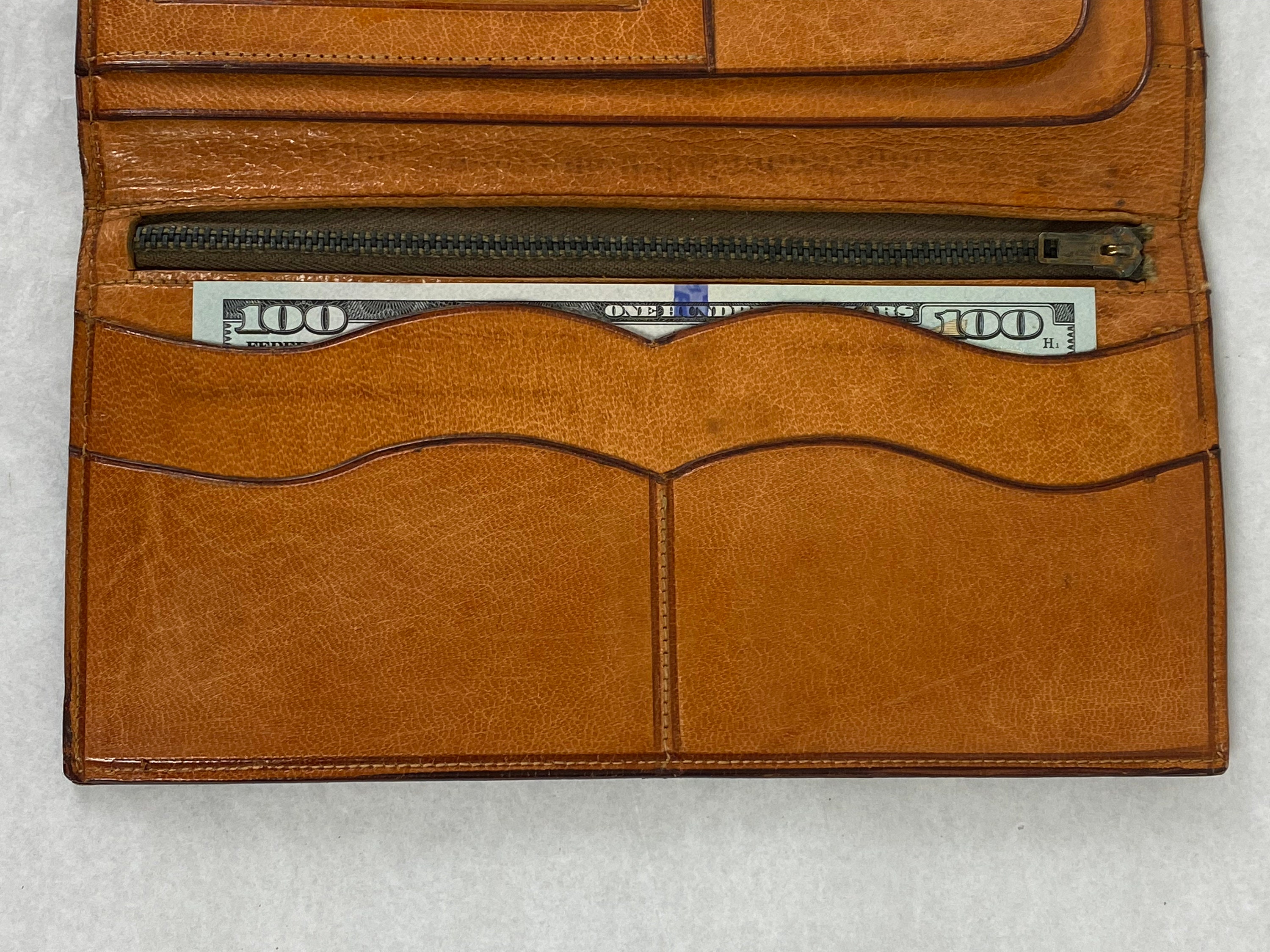 Vintage Wallet 1950s Wallet Vintage Billfold Brown Leather - Etsy