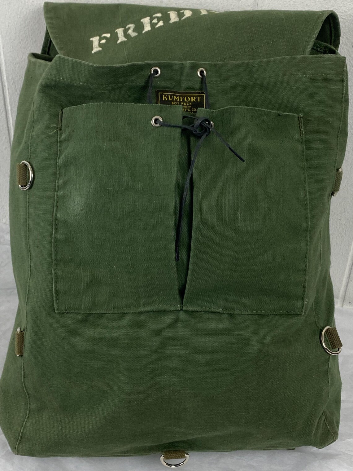 Vintage Backpack, 1960s Backpack, Canvas Bag, Camping Bag, Kumfort ...