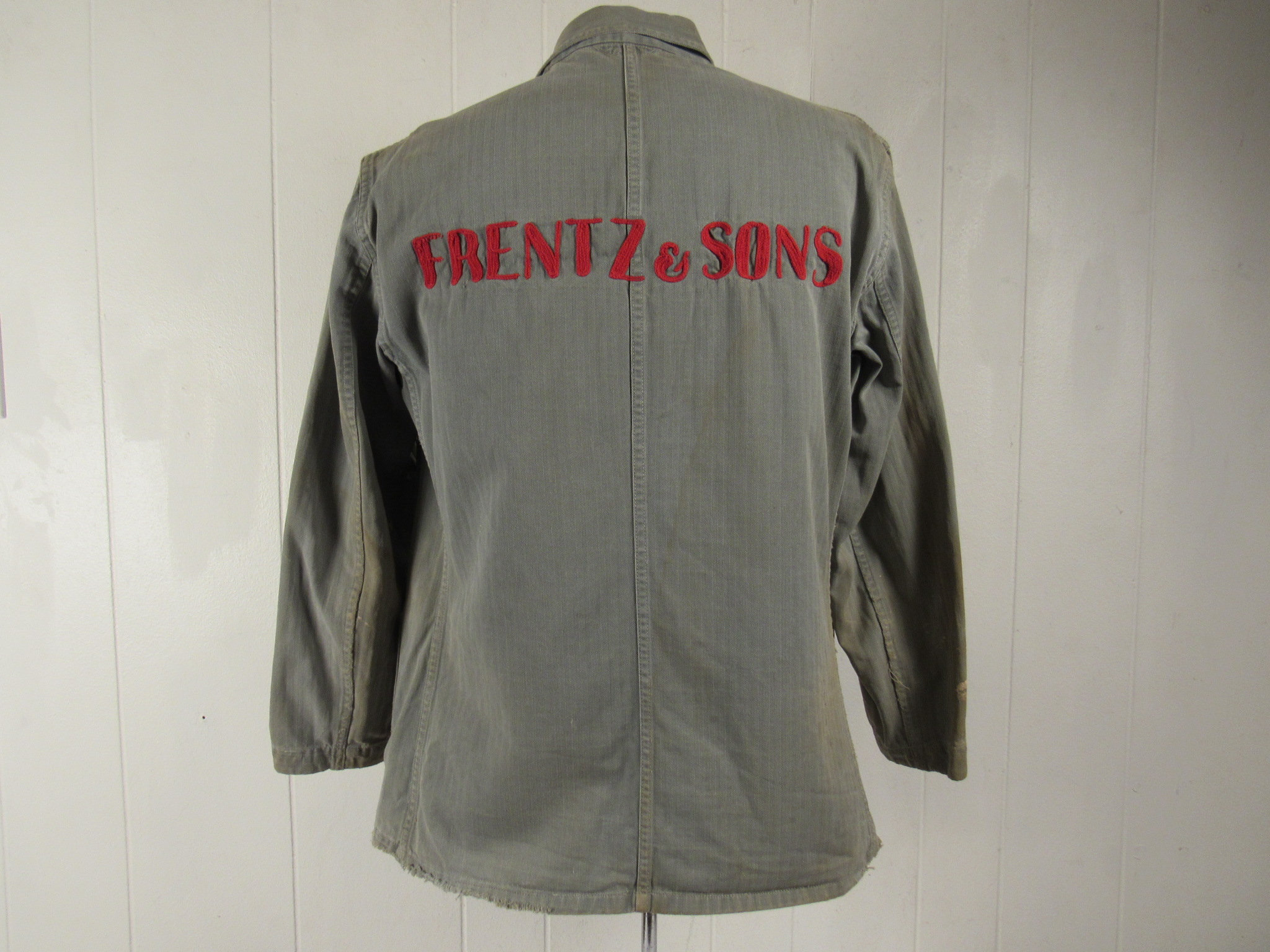 Vintage jacket M vintage work jacket 1940s jacket hardware | Etsy