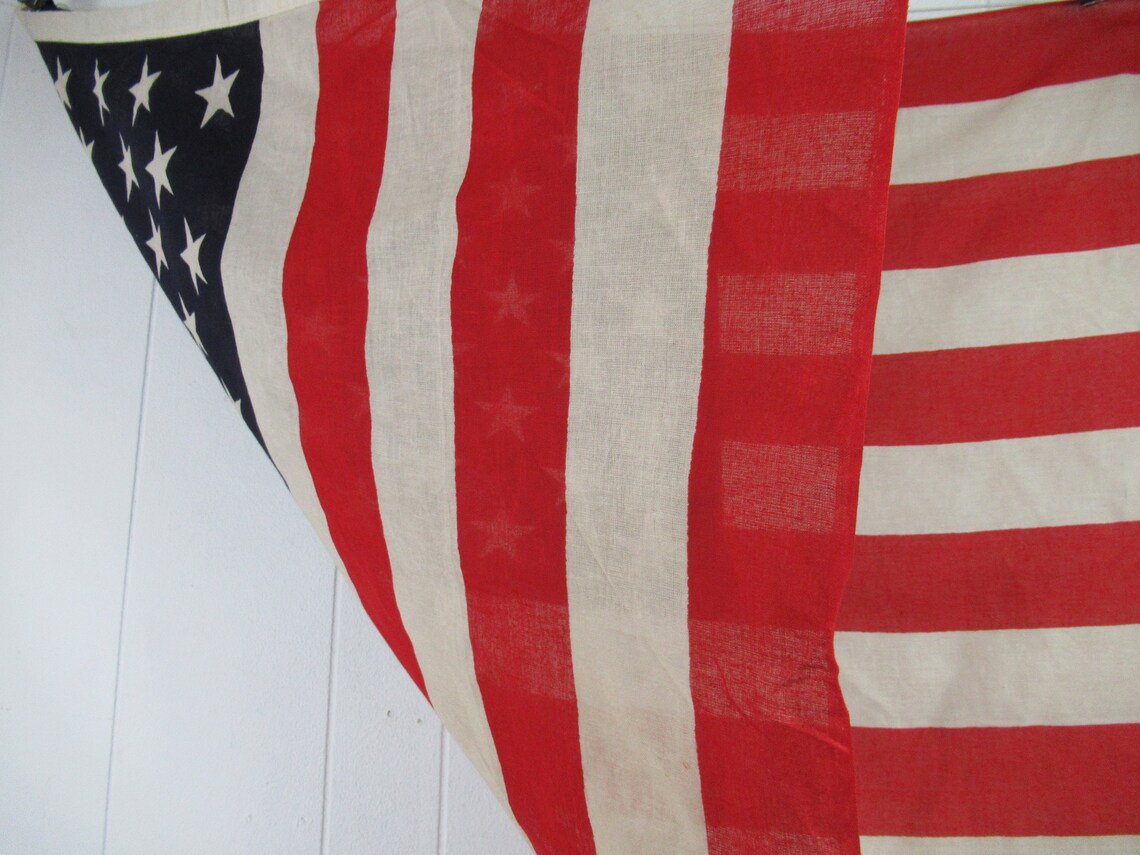 Vintage flag U.S. flag 1950s flag American flag 50 star | Etsy