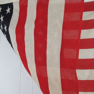 Vintage Flag, U.S. Flag, 1950s Flag, American Flag, 50 Star Flag, Red ...