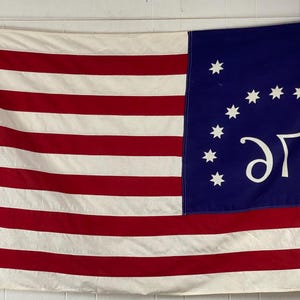 Vintage Flag, 1976 Flag, American Flag, U.S. Flag, Bi-centennial Flag ...