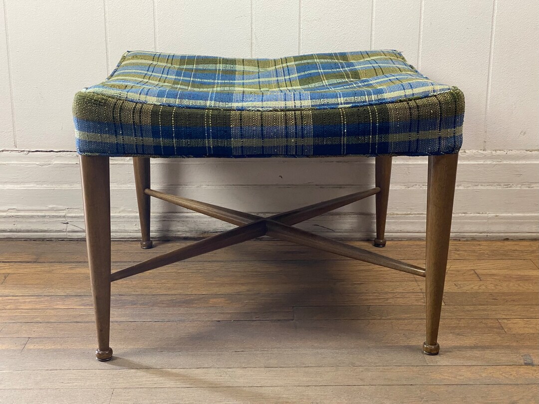 Dunbar Stool, Mid Century Modern Stool, Thebes Stool, Edward Wormley ...