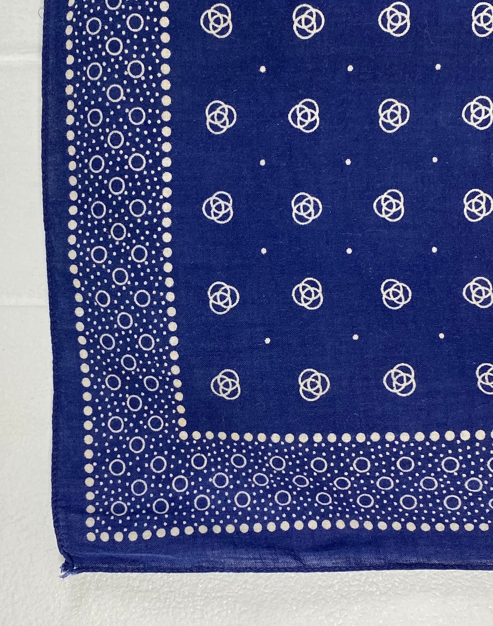 Vintage Bandana, 1950s Bandana, Tuside Bandana, Vintage Workwear, Blue ...