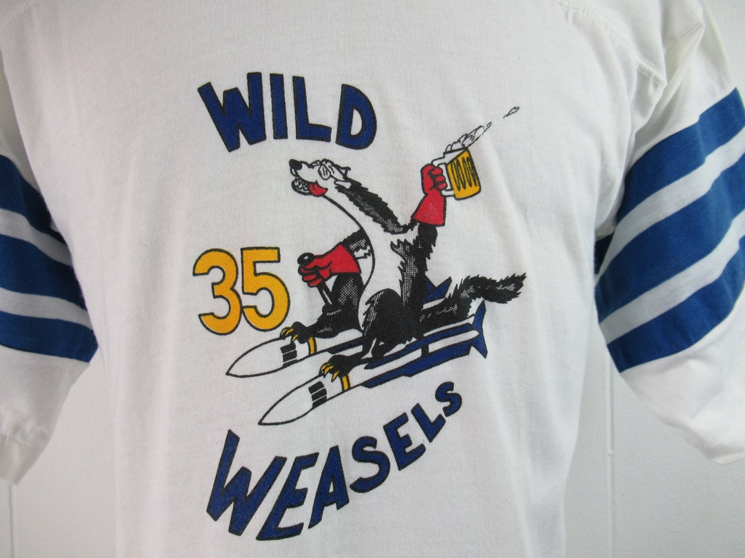 Vintage T Shirt, Air Force T Shirt, 1980s T Shirt, Wild Weasels, #35 ...