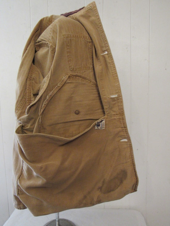 Vintage jacket, 1940s jacket, hunting jacket, HBT cot… - Gem