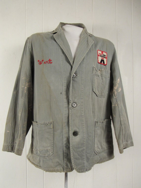 Vintage jacket, M, vintage work jacket, 1940s jacket,… - Gem
