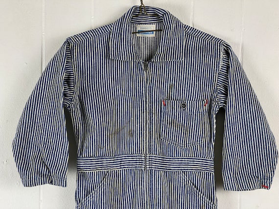 Child size coveralls, 1950s coveralls, denim coverall… - Gem