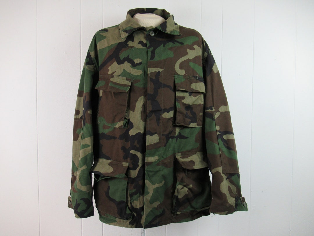 Vintage Jacket, Size XL, Camo Jacket, Army Jacket, Camouflage Jacket ...