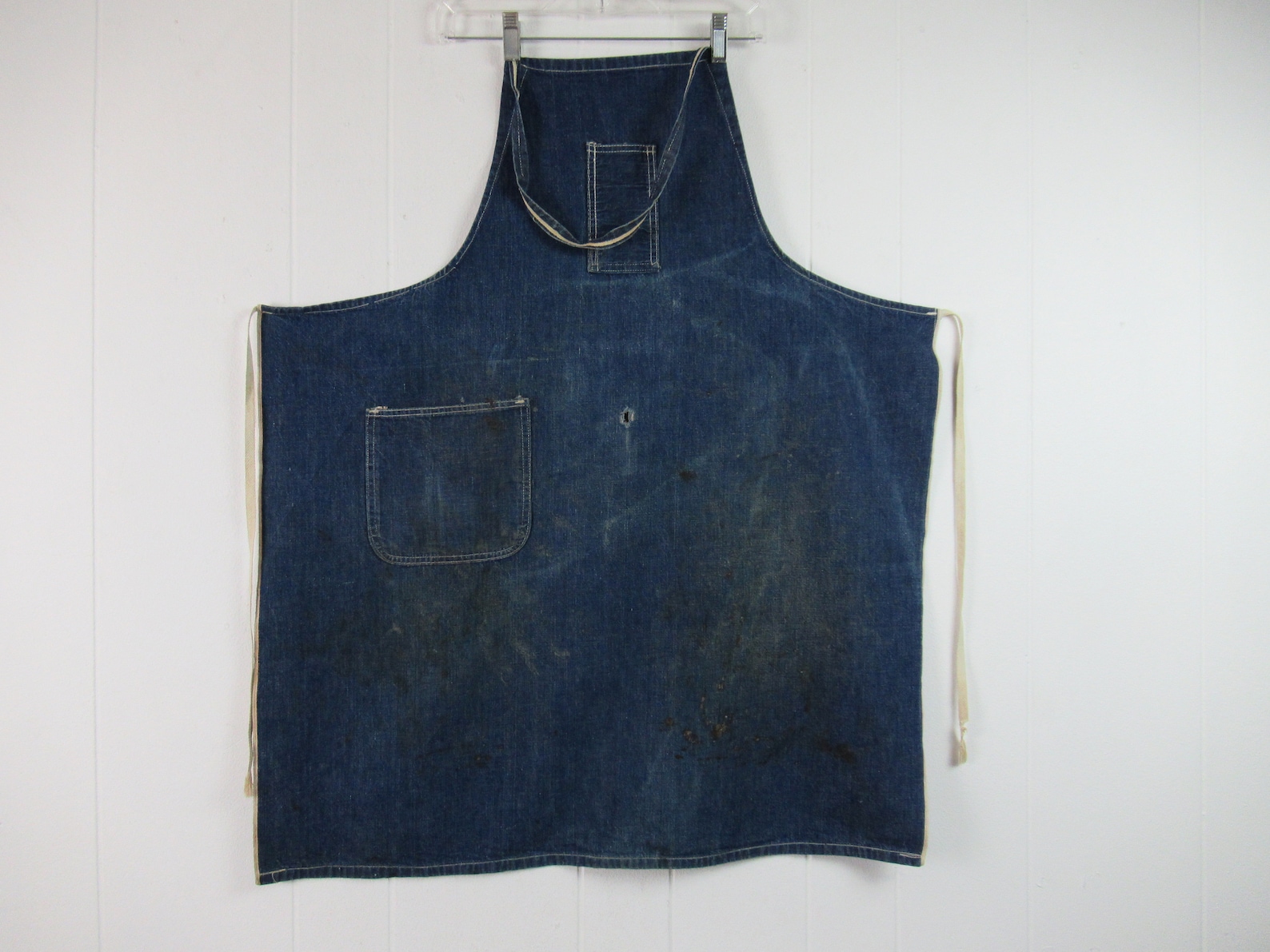 Vintage Denim Apron 1940s Apron Blue Apron Vintage | Etsy