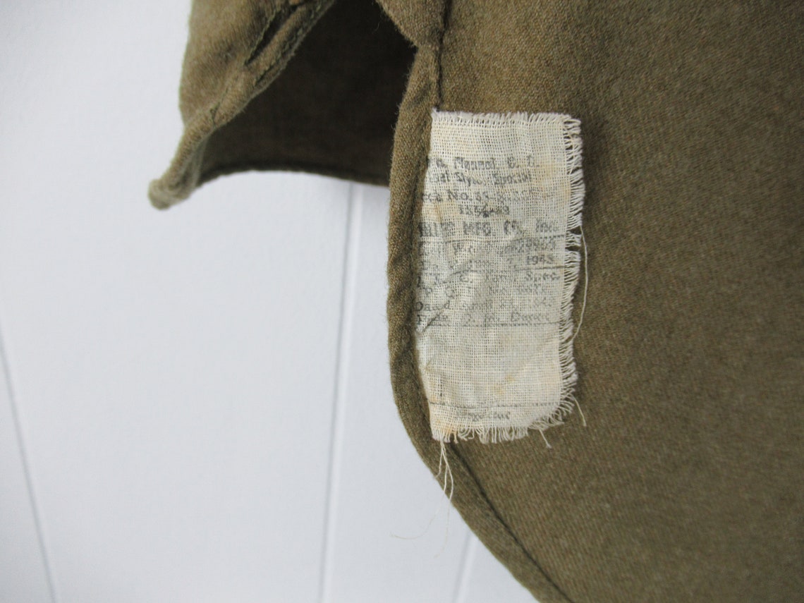 Vintage Shirt, Army Shirt, WWII Shirt, Military Shirt, 1940s Army Shirt ...