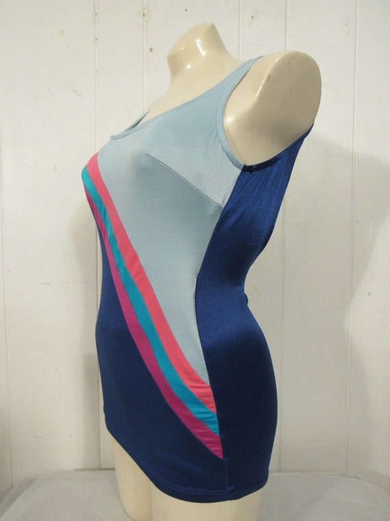 Vintage swimsuit, 1980s swimsuit, one piece bathing s… - Gem