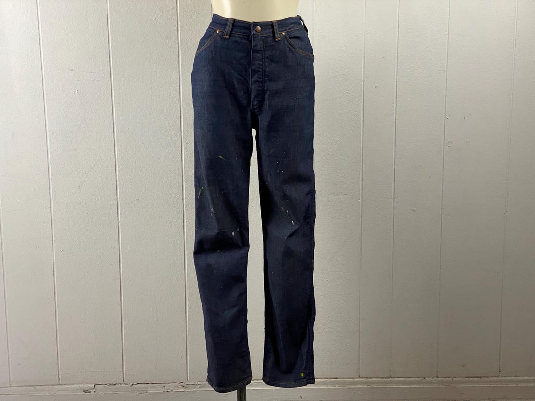 Vintage Jeans, 25" X 30", 1960s Pants, High Waisted Pants, Denim Pants ...