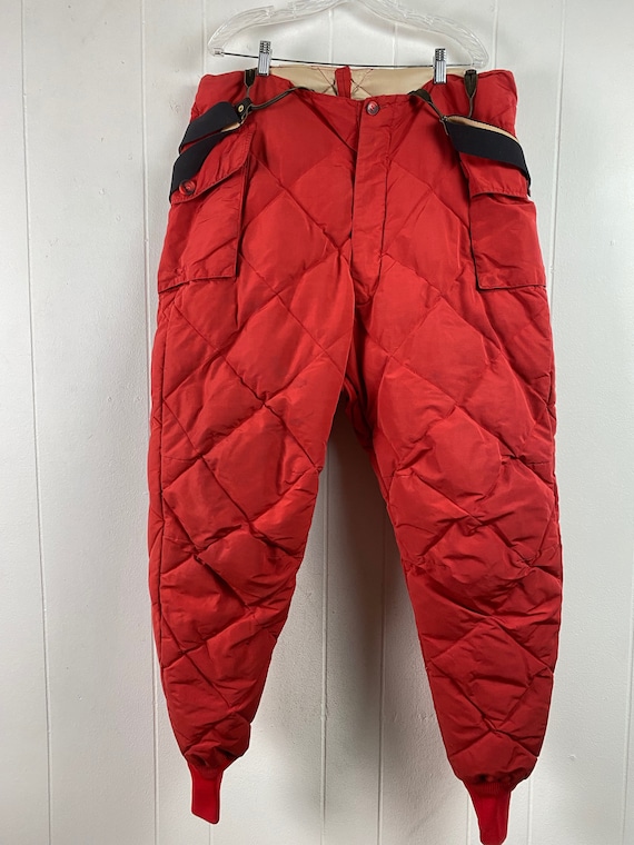 Vintage down filled pants, Eddie Bauer pants, 1960s p… - Gem