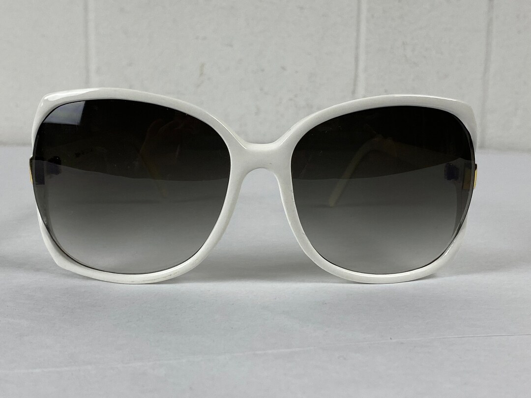 Vintage Sunglasses, 1980s Sunglasses, Oversized Sunglasses, White ...
