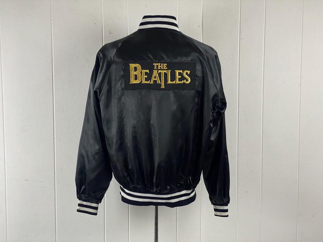 Vintage Beatles Jacket, Size Medium, 1970s Jacket, Band Jacket, Satin ...