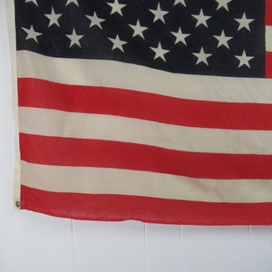 Vintage Flag, U.S. Flag, 1950s Flag, American Flag, 50 Star Flag, Red ...