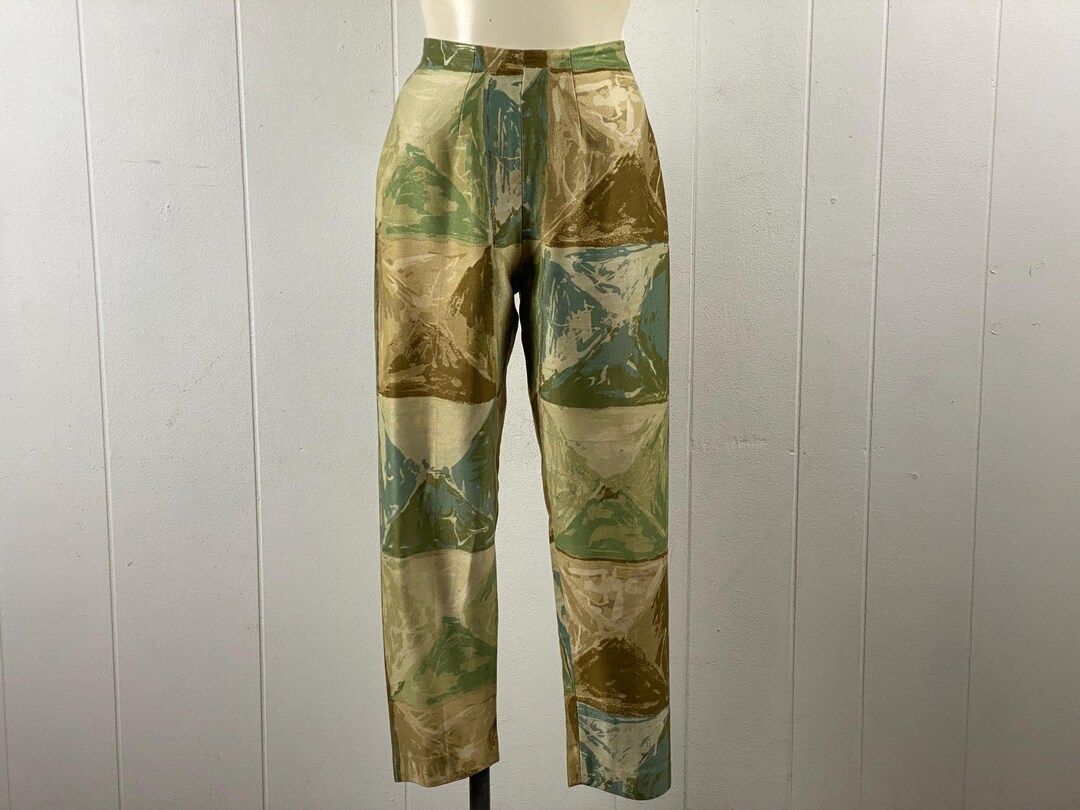1950s Pants, 26 X 26, 1950s Pedal Pushers, Back Zipper Pants, High ...