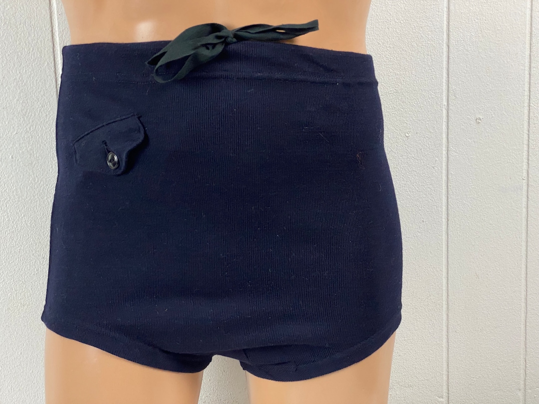 Vintage Swimsuit, Size 38, 1940s Bathing Suit, U.S.N. Shorts, WWII ...