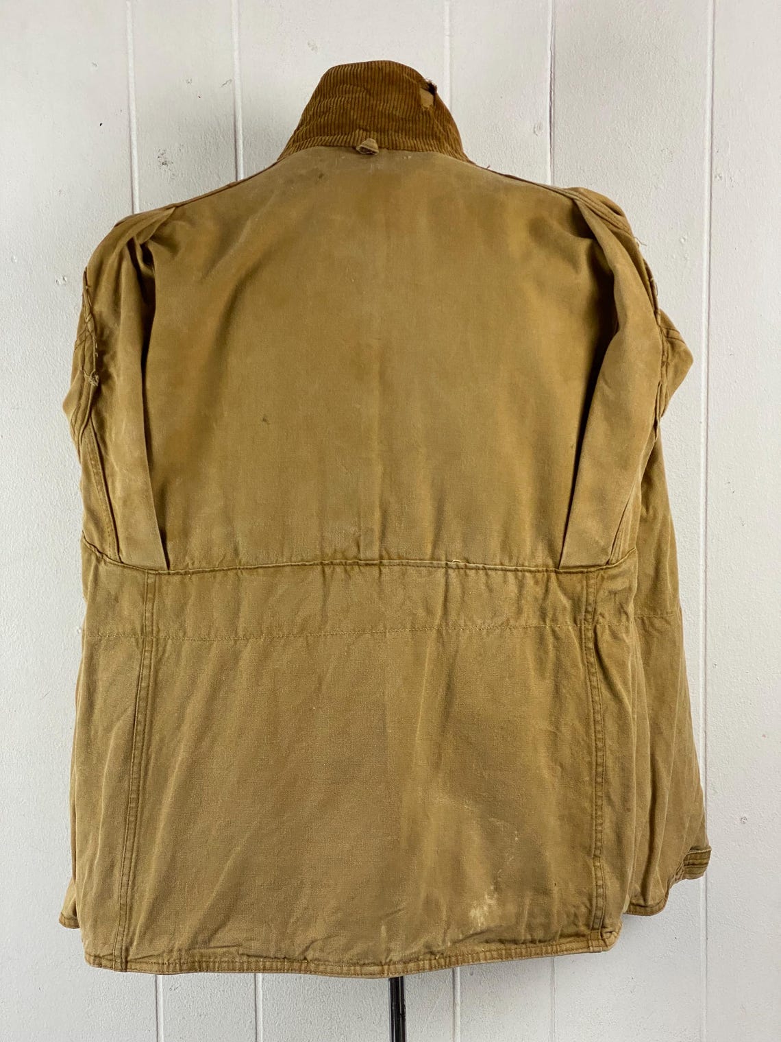 Vintage Jacket, Size Medium, 1940s Jacket, Brown Duck Jacket, Hunting ...