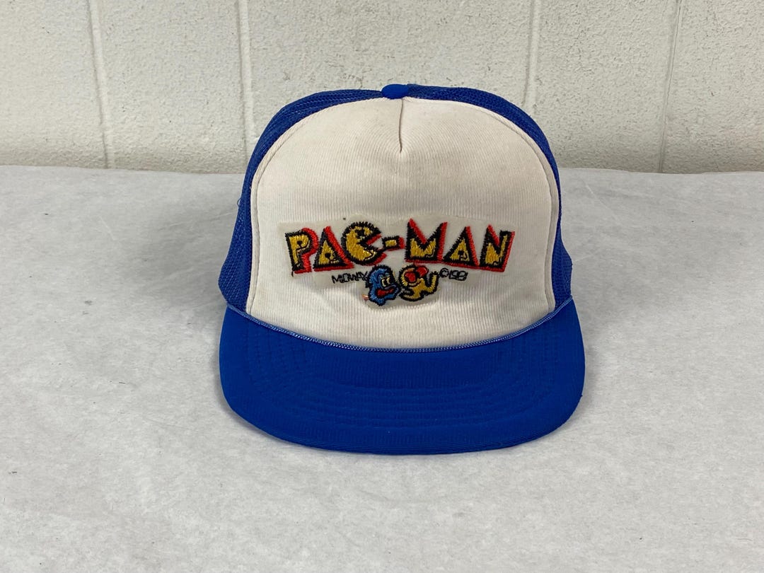 Pac-man Hat, Trucker Hat, Video Game Hat, 1980s Trucker Hat, Baseball ...