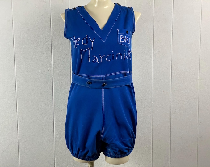 Vintage 1930s-40s Blue Gym Uniform Romper / M - Etsy Canada