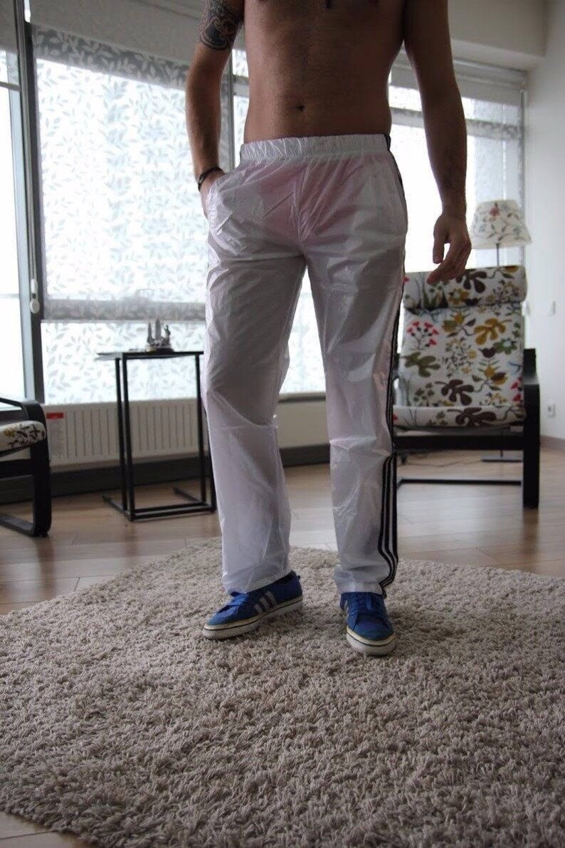 Men Shiny Nylon Parachute Pants Brillant Glanz Nylon Cal Surf Etsy