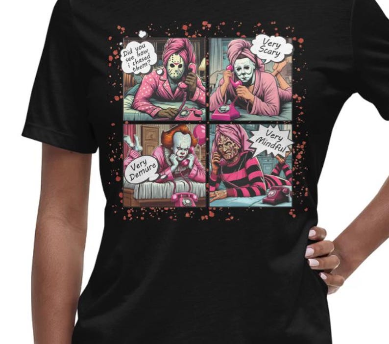 Very Demure Horror Icons PNG Digital Download Horror Cute Scary Funny ...