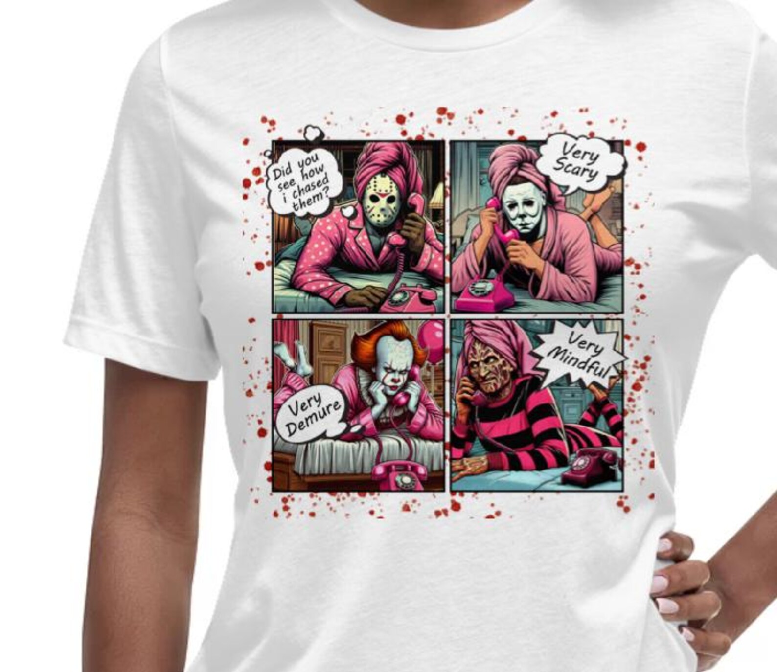 Very Demure Horror Icons PNG Digital Download Horror Cute Scary Funny ...