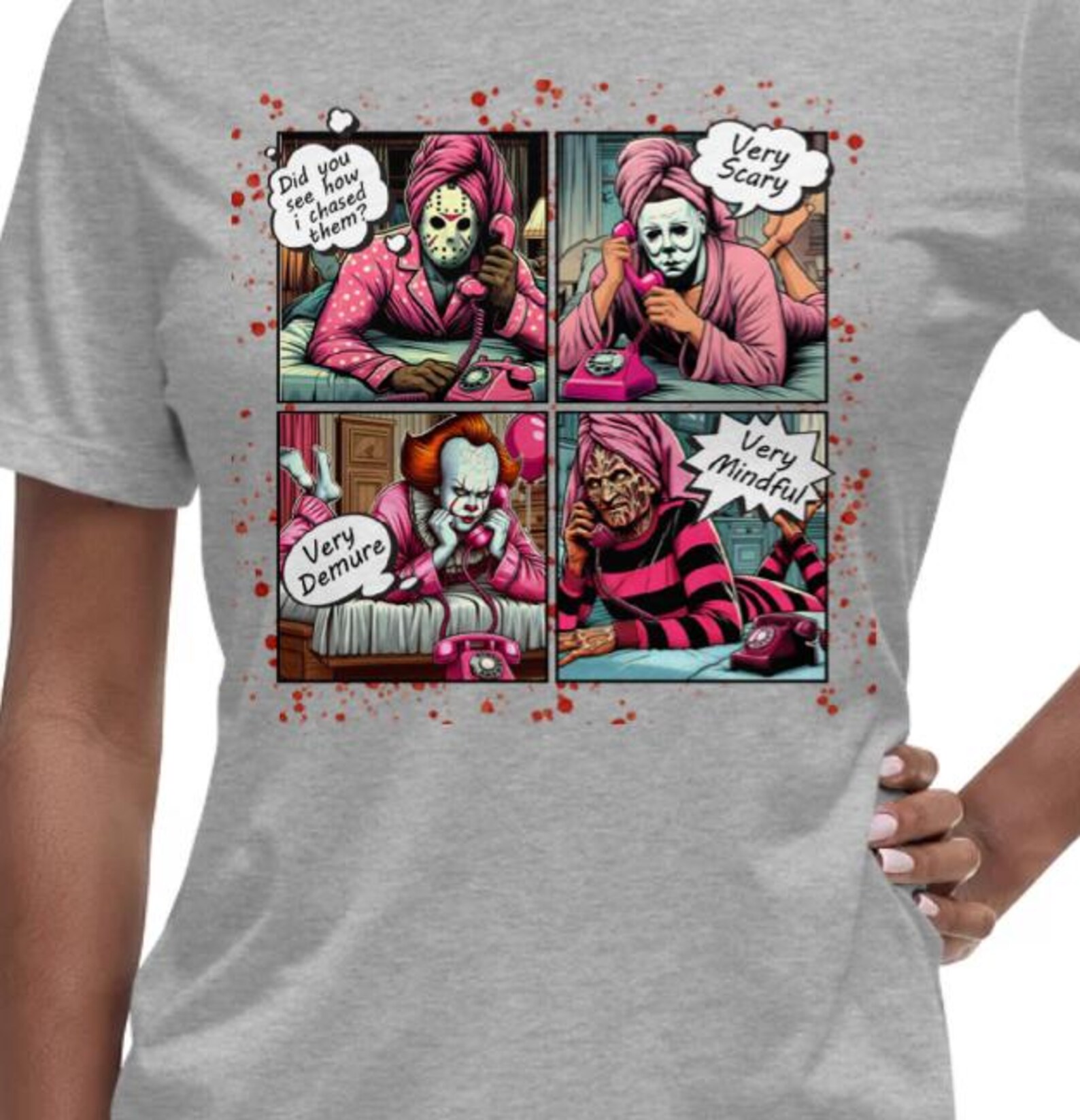 Very Demure Horror Icons PNG Digital Download Horror Cute Scary Funny ...