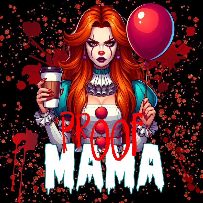 The IT Mama PNG Digital Download Horror Cute Ladies Sassy Mom Cute ...