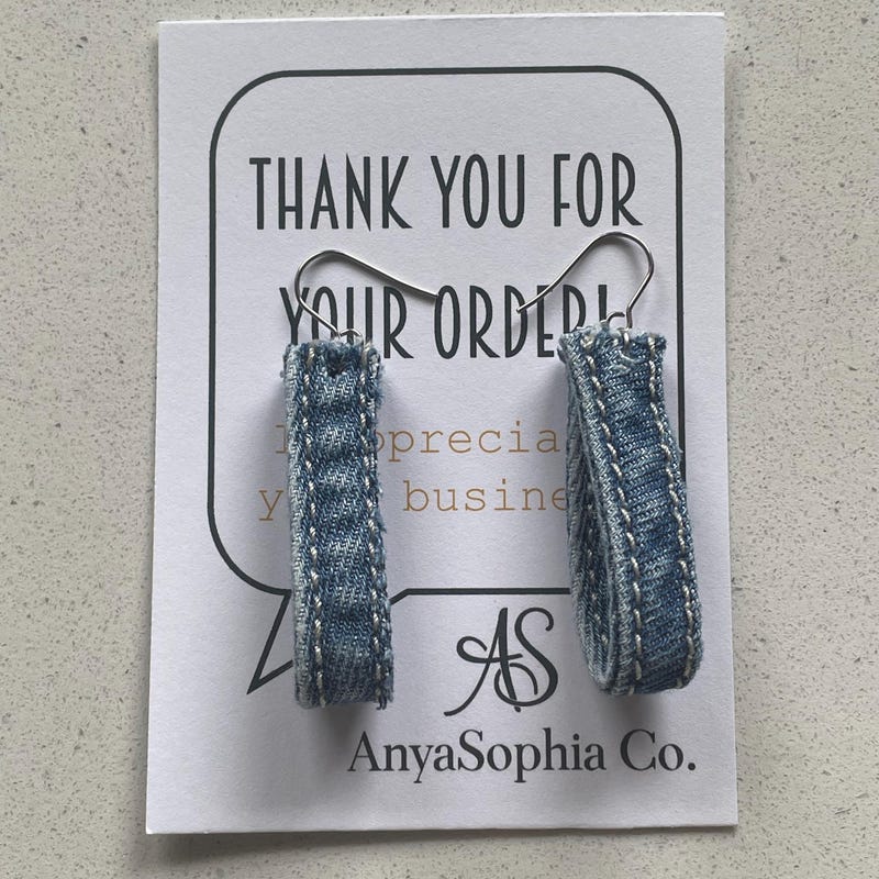 Denim Blue Earrings - Etsy