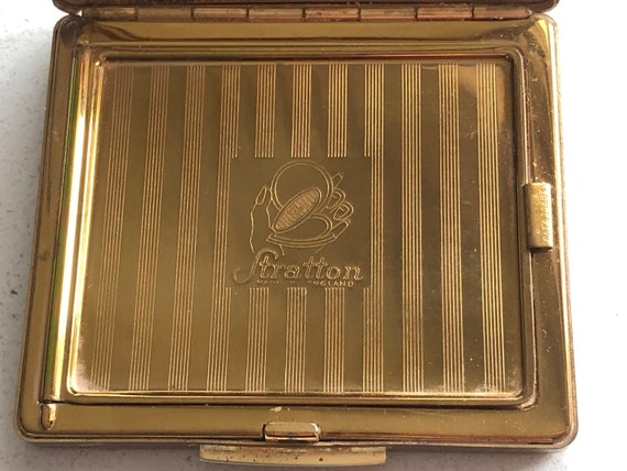 Vintage Stratton compact set with rhinestones, vintag… - Gem