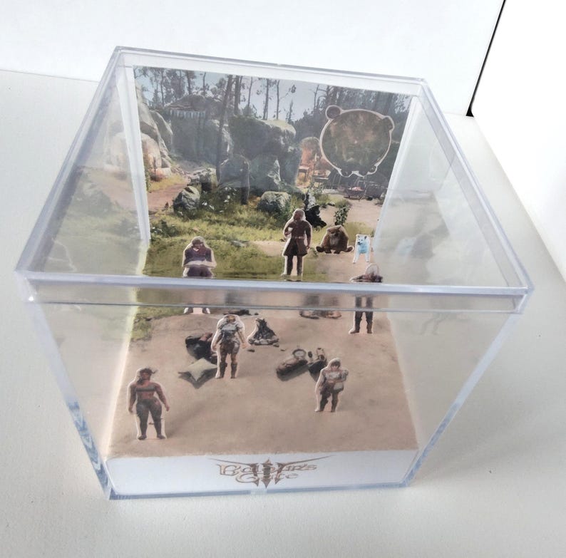 DIY Baldur's Gate 3 Camp Gaming 3D Cube Diorama BG3 Do It Yourself Kit ...