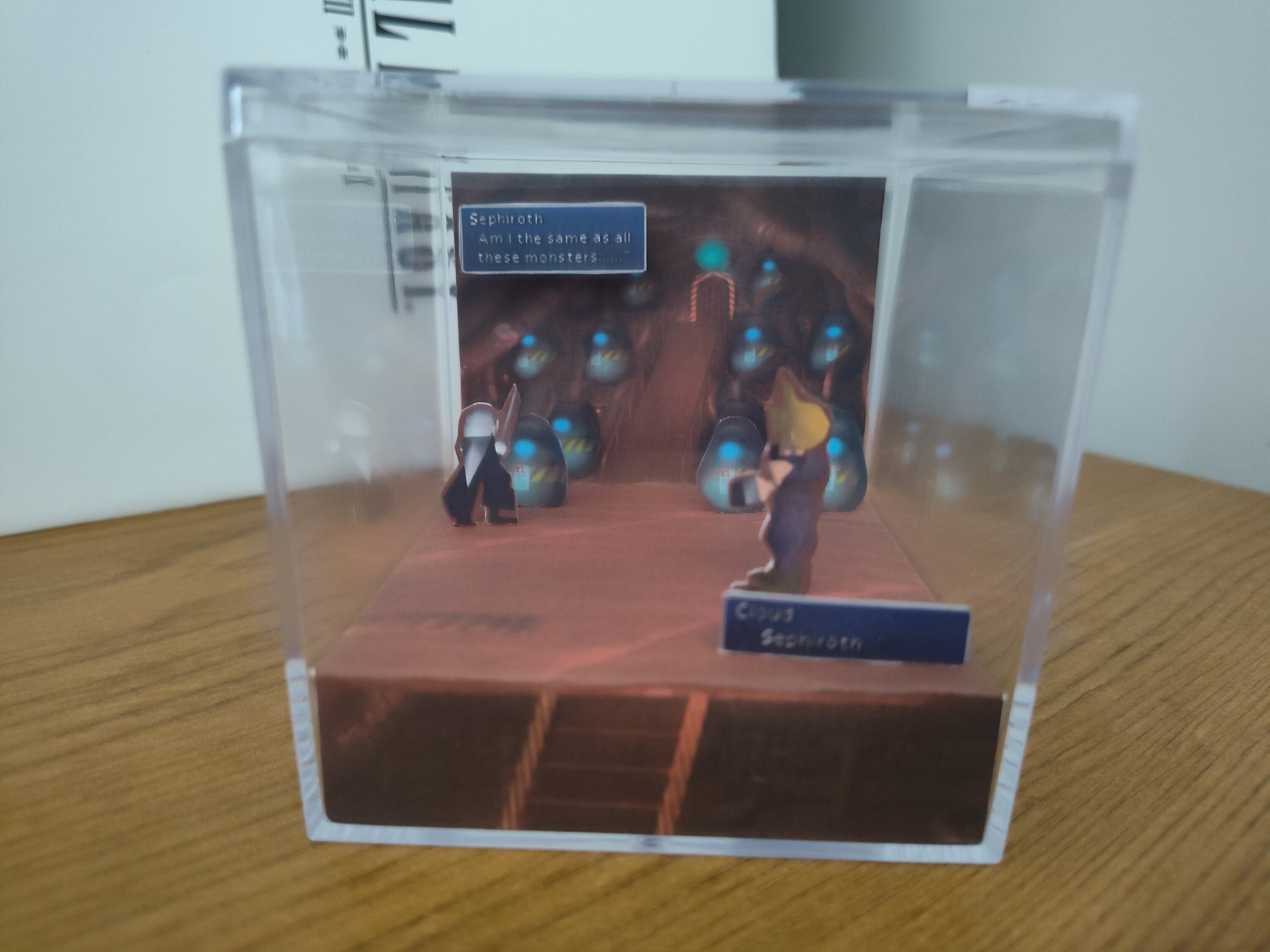 DIY Final Fantasy VII 7 Clear Cube Diorama Nibelheim Incident Nibel ...