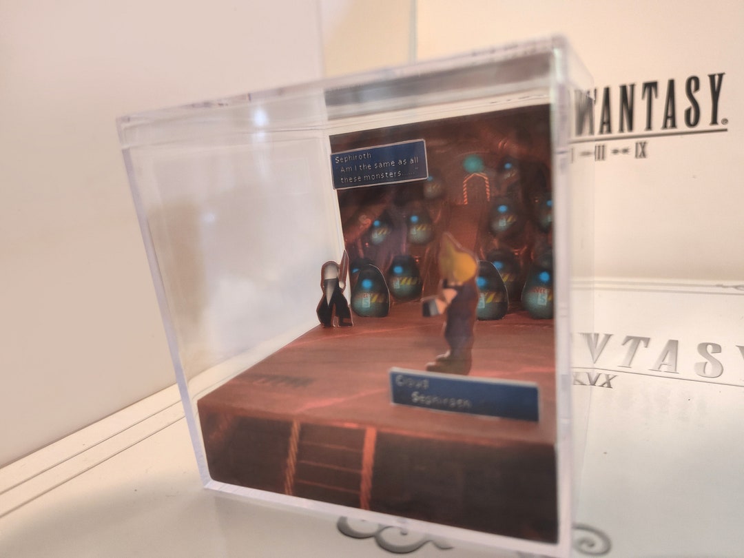 DIY Final Fantasy VII 7 Clear Cube Diorama Nibelheim Incident Nibel ...
