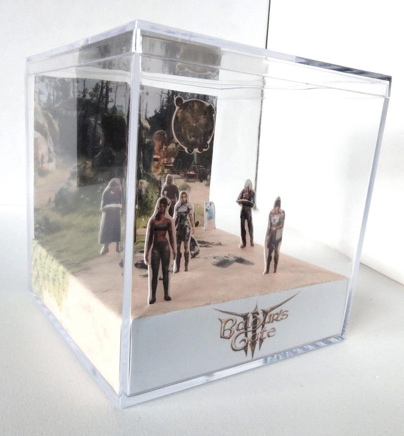 DIY Baldur's Gate 3 Camp Gaming 3D Cube Diorama BG3 Do It Yourself Kit ...