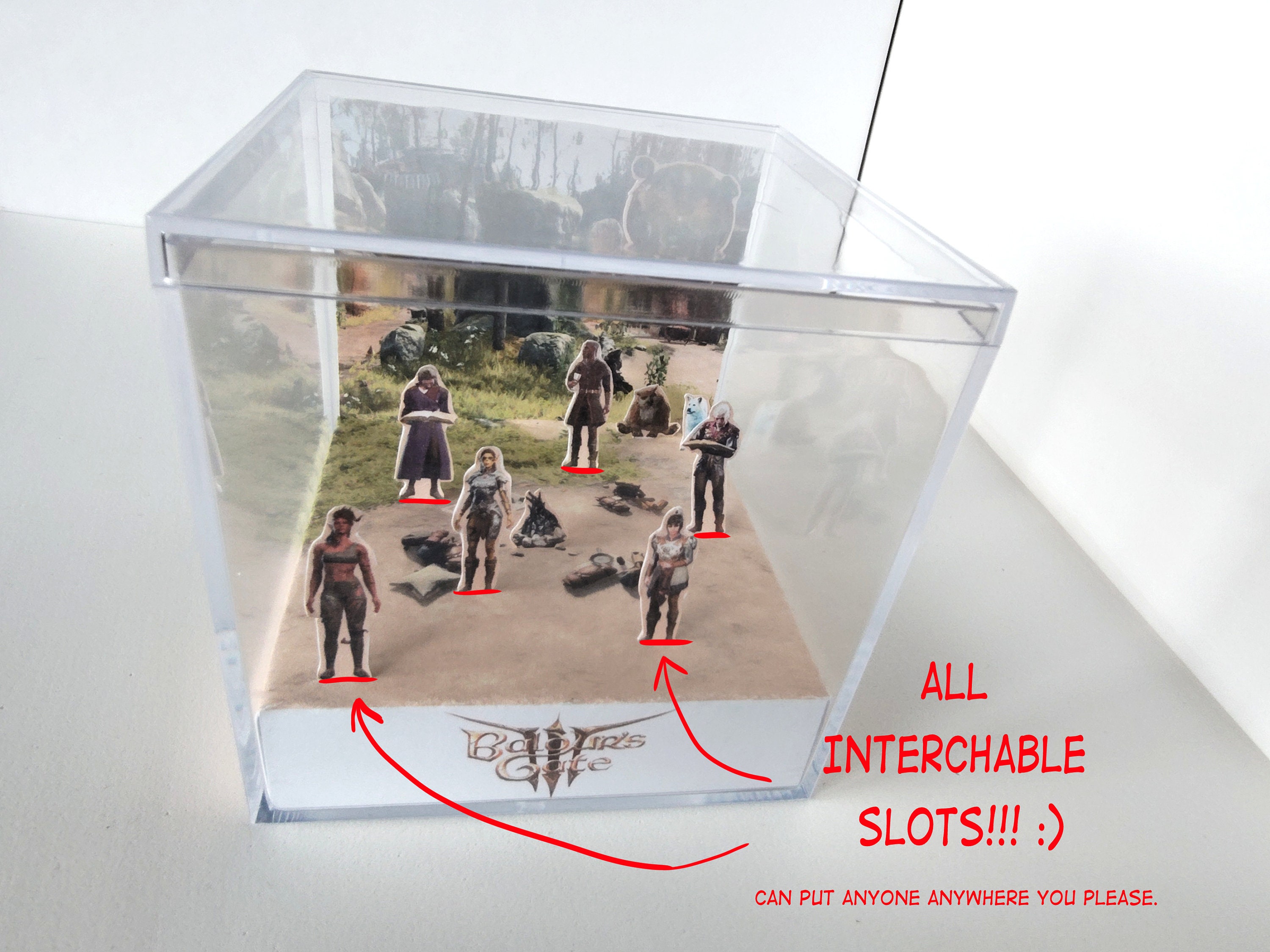 DIY Baldur's Gate 3 Camp Gaming 3D Cube Diorama BG3 Do It Yourself Kit ...