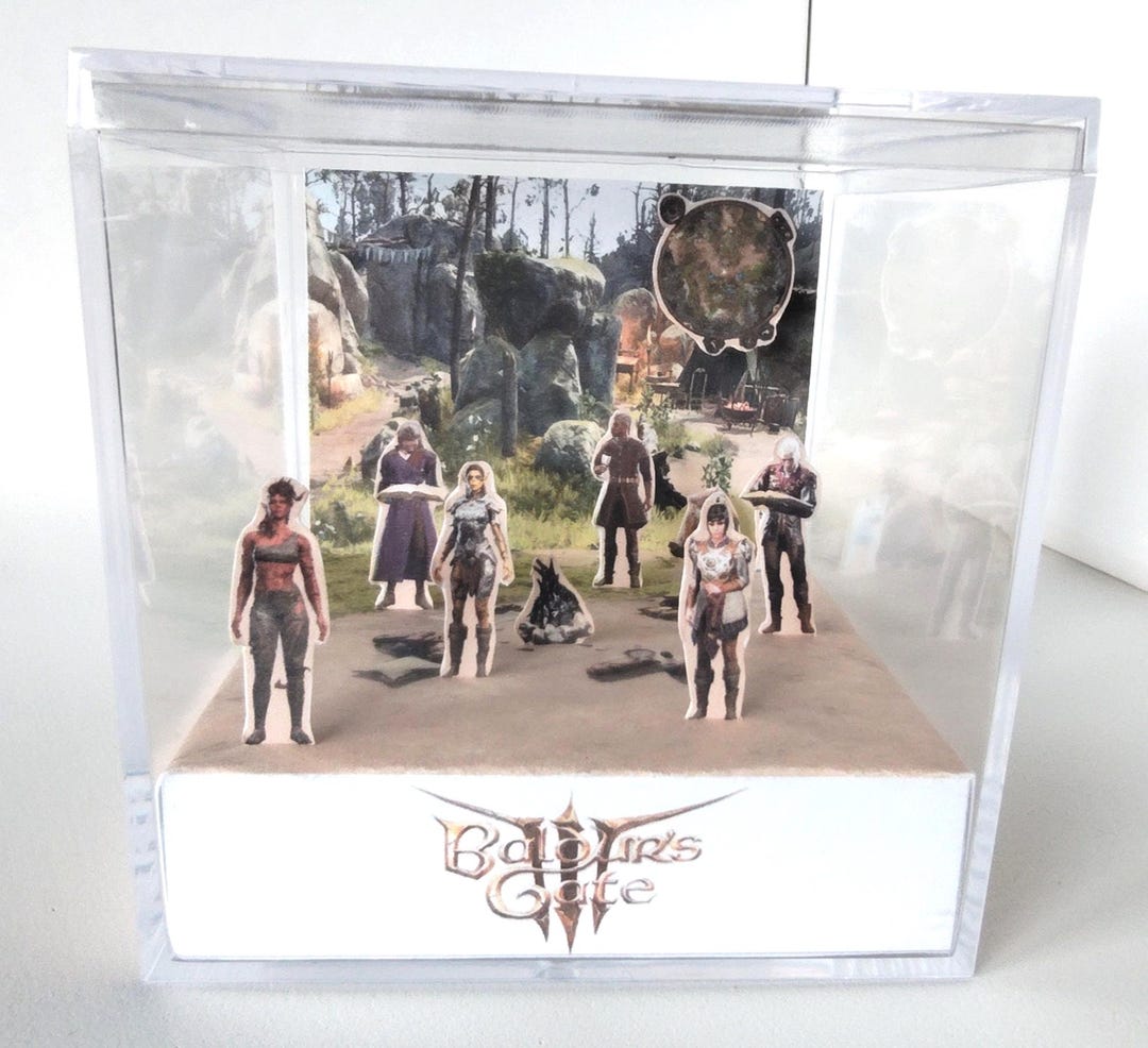 DIY Baldur's Gate 3 Camp Gaming 3D Cube Diorama BG3 Do It Yourself Kit ...