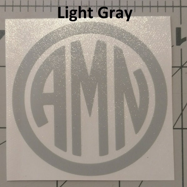 Monogram Vinyl Decal - Etsy