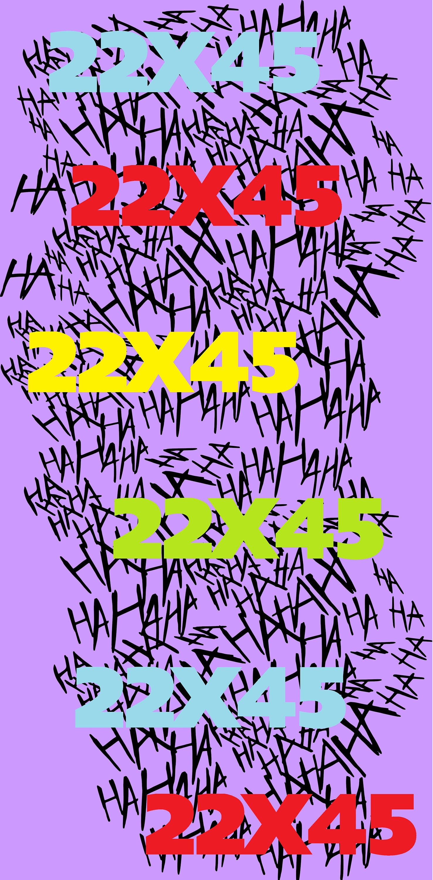 Hahaha Ha Ha Vinyl Decal Sheet Wrap, Laughter, Joker, Laptop, Tablet ...