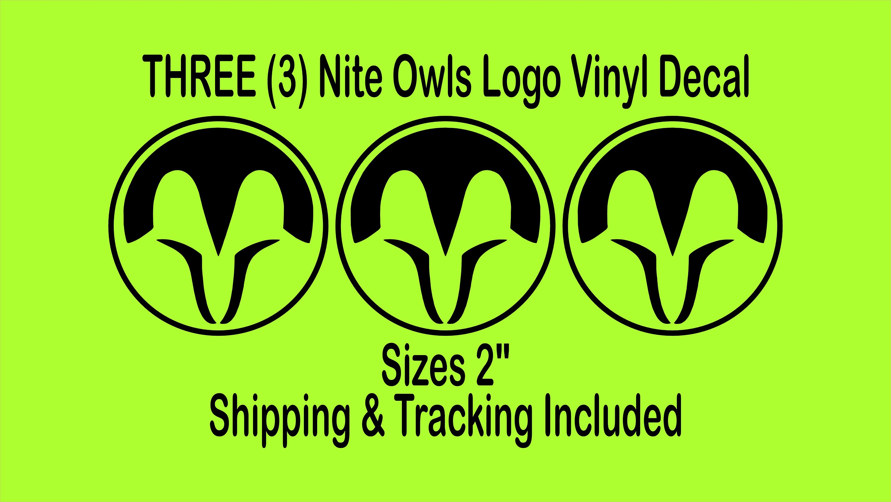 Nite Owls Logo Vinyl Decal Cosplay Shoulder Armor FREE - Etsy Canada