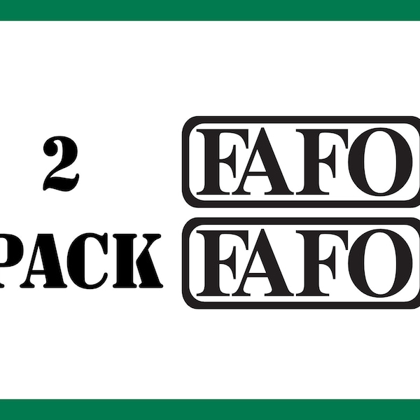 Fafo Sticker - Etsy