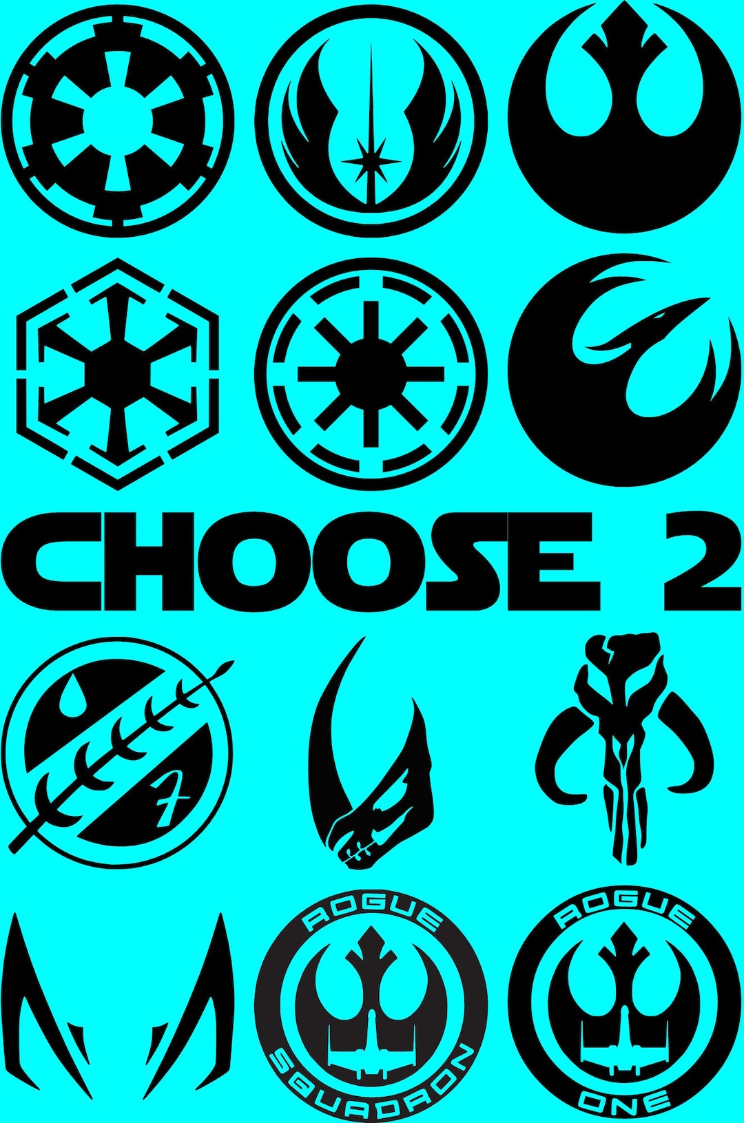 Star Wars Vinyl Decal, 3" Logo Cosplay Stickers for Cellphone, Laptop ...